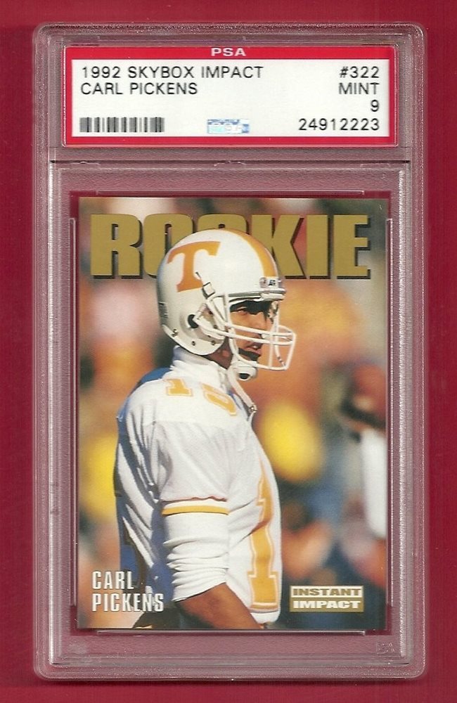 Auction Prices Realized Football Cards 1992 SKYBOX IMPACT Carl Pickens