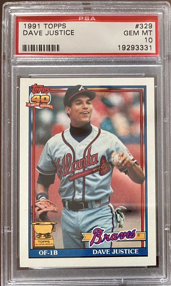 Auction Prices Realized Baseball Cards 1991 TOPPS Dave Justice