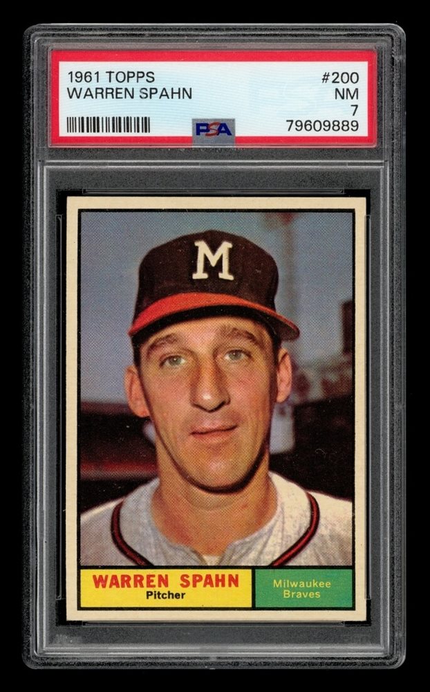 Auction Prices Realized Baseball Cards 1961 TOPPS Warren Spahn