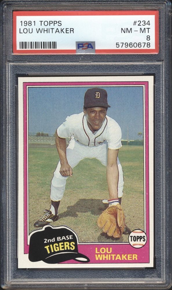 Auction Prices Realized Baseball Cards 1981 TOPPS Lou Whitaker