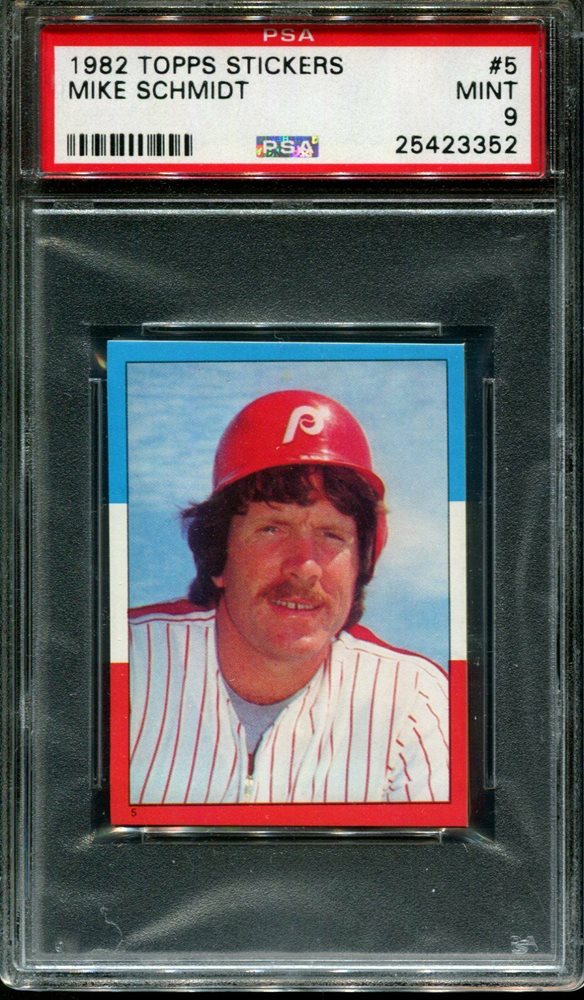 Auction Prices Realized Baseball Cards 1982 Topps Stickers Mike Schmidt