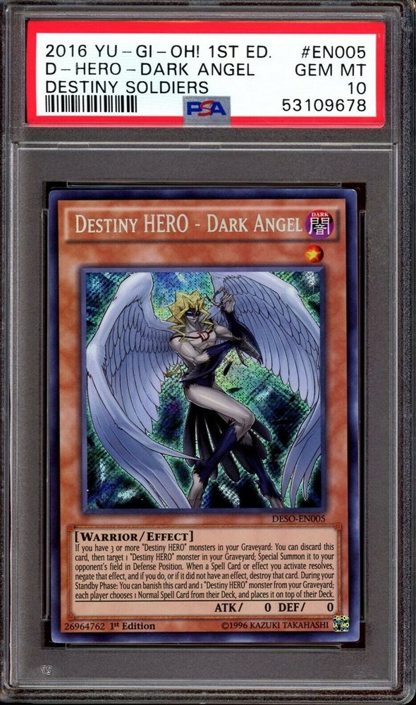 Auction Prices Realized Tcg Cards 2016 YU-GI-OH! DESTINY SOLDIERS Destiny Hero-Dark Angel