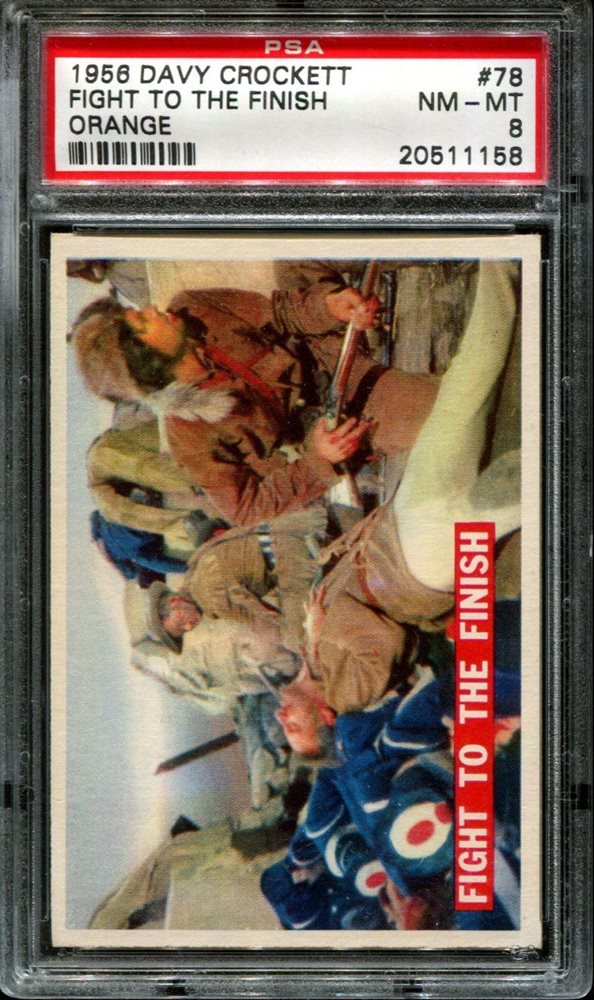 eBay Auction Item 263895393709 Non-Sport Cards 1956 Davy Crockett Orange