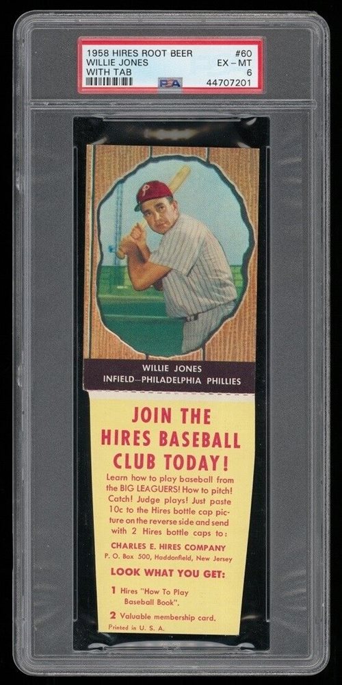 Auction Prices Realized Baseball Cards 1958 HIRES ROOT BEER Willie Jones