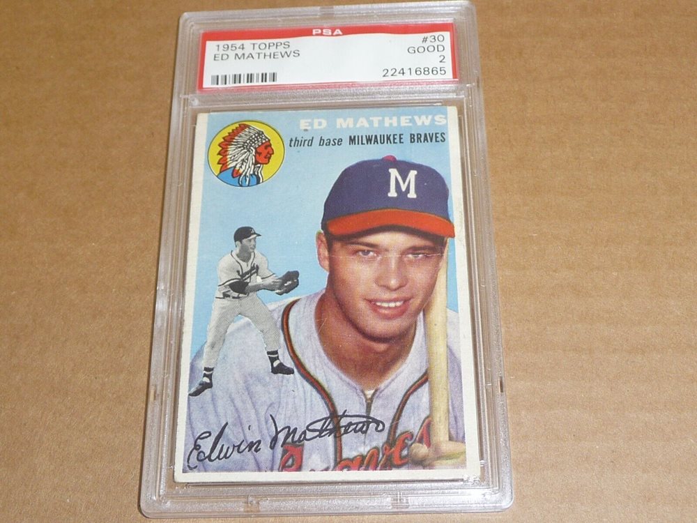 Auction Prices Realized Baseball Cards 1954 TOPPS Ed Mathews