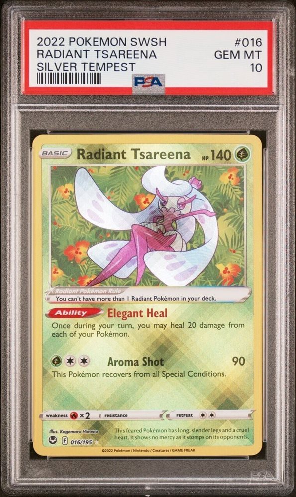 Auction Prices Realized Tcg Cards 2022 Pokemon Sword & Shield Silver Tempest Radiant Tsareena