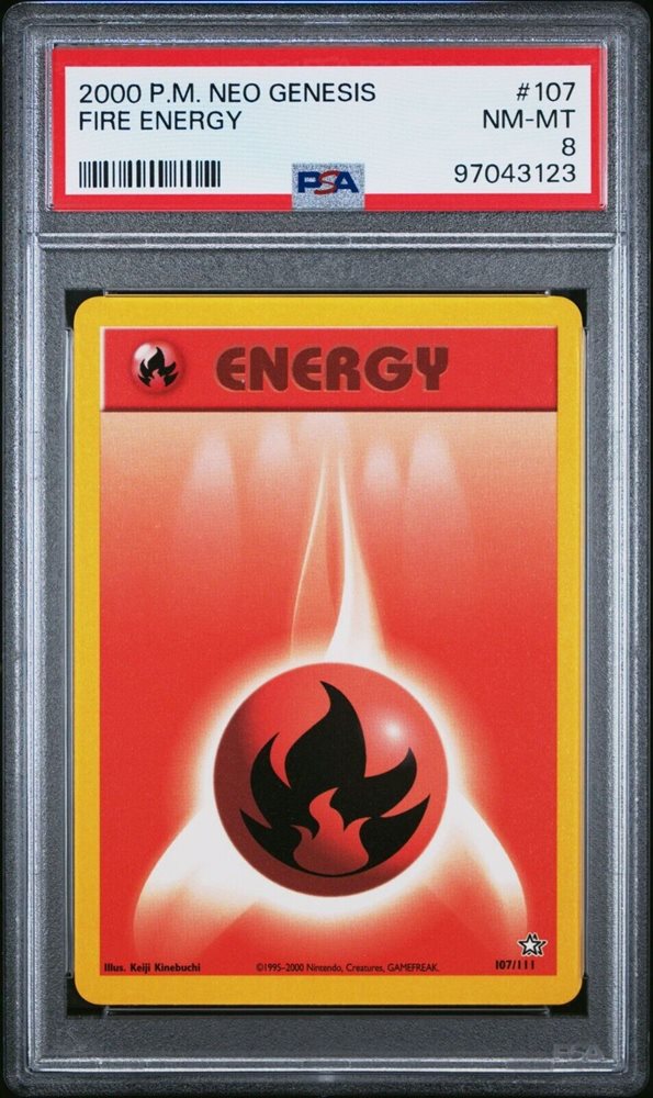 Auction Prices Realized Tcg Cards 2000 POKEMON NEO GENESIS Fire Energy