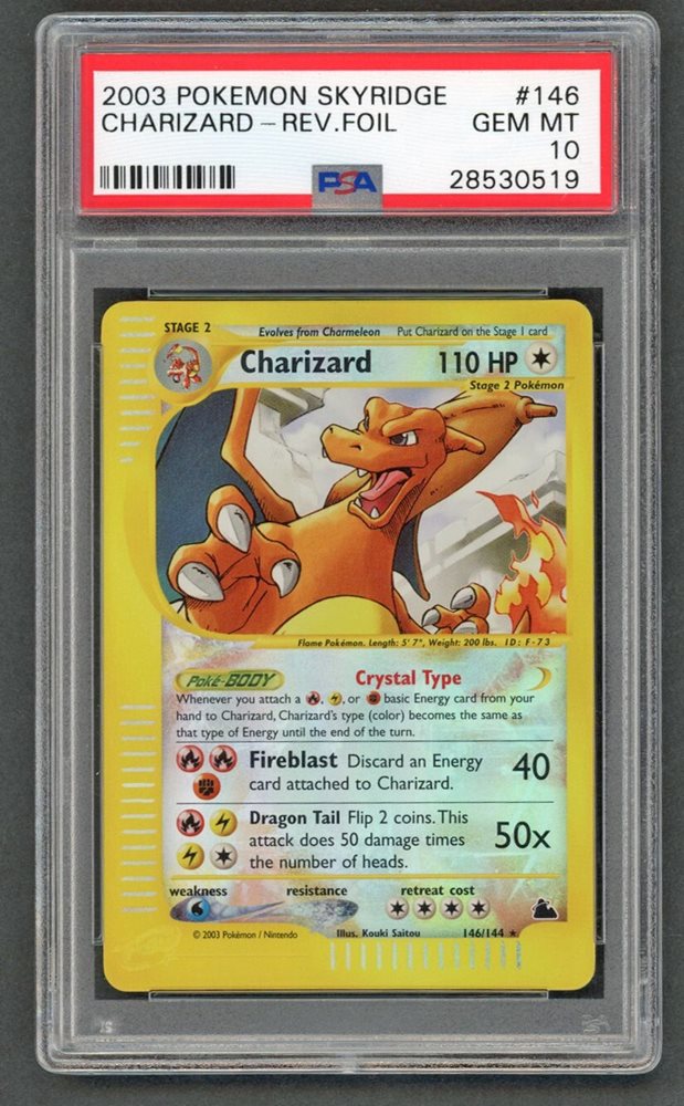 Auction Prices Realized Tcg Cards 2003 POKEMON SKYRIDGE Charizard-Reverse Foil