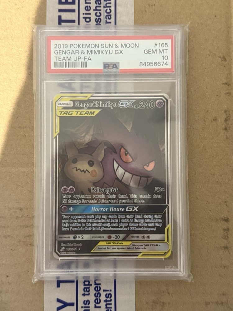Auction Prices Realized Tcg Cards 2019 POKEMON SUN & MOON TEAM UP Full Art / Gengar & Mimikyu Gx