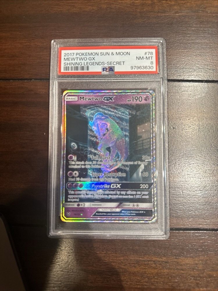 Auction Prices Realized Tcg Cards 2017 Pokemon Sun & Moon Shining Legends Mewtwo Gx