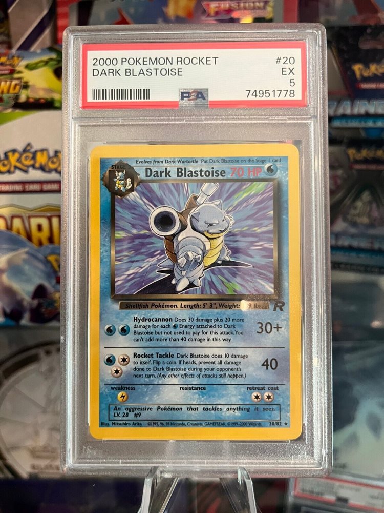 Dark Blastoise Pokemon Card