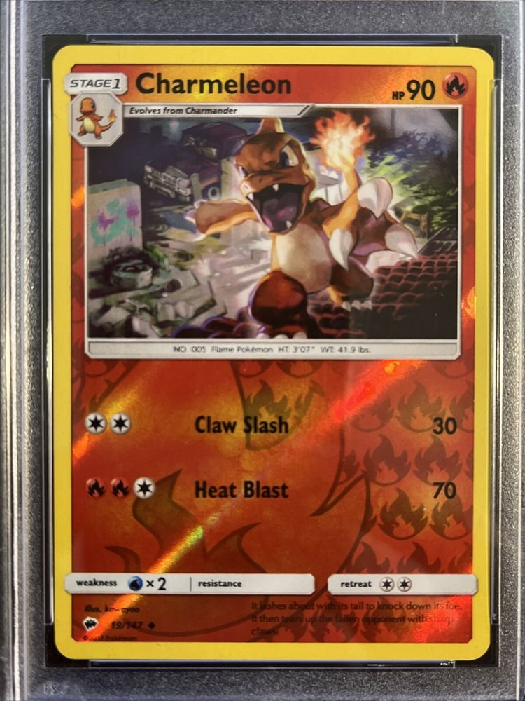 Auction Prices Realized Tcg Cards 2017 Pokemon Sun & Moon Burning Shadows Charmeleon-Reverse Foil