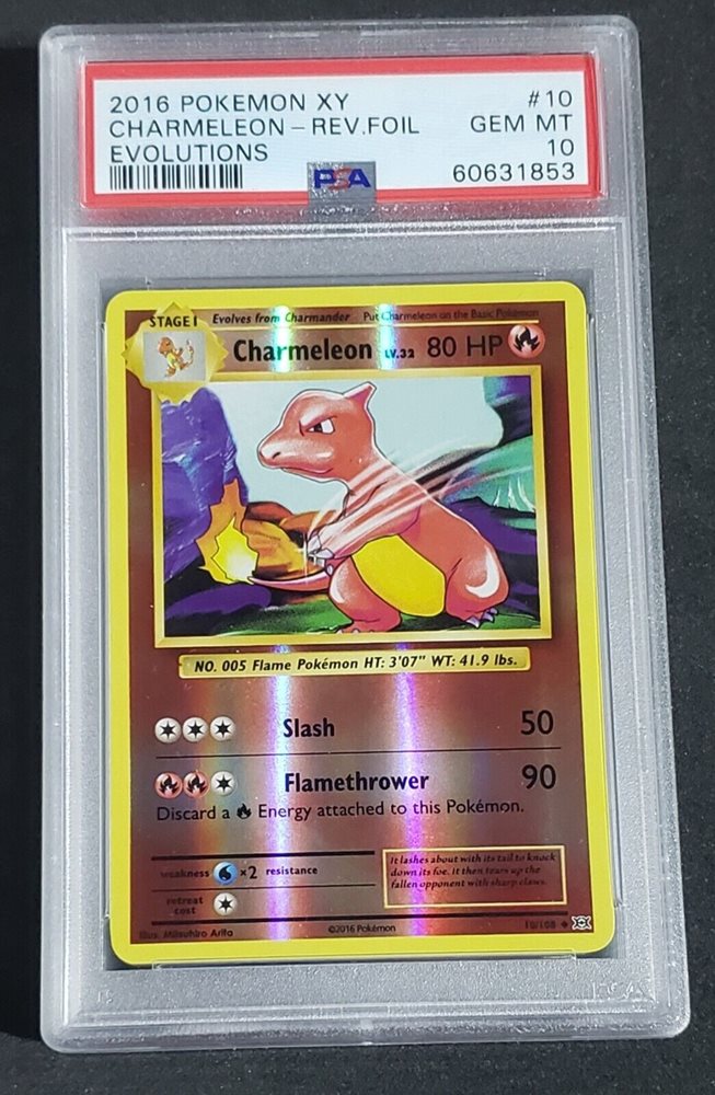 Auction Prices Realized Tcg Cards 2016 POKEMON XY EVOLUTIONS Charmeleon-Reverse Foil
