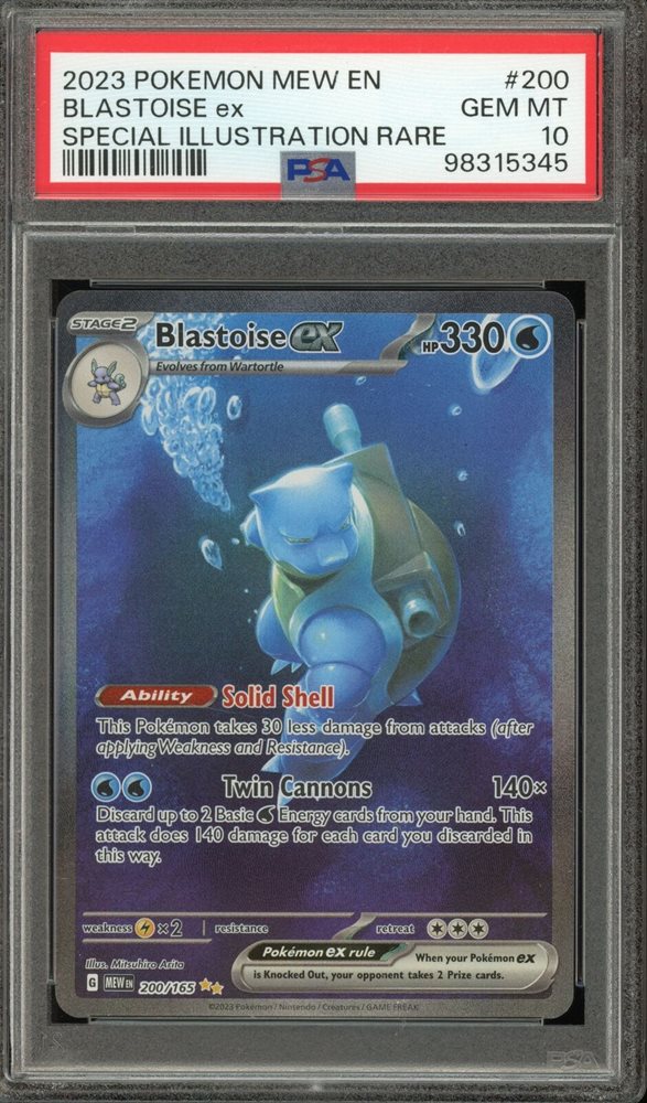 Auction Prices Realized Tcg Cards 2023 Pokemon Mew En-151 Blastoise Ex