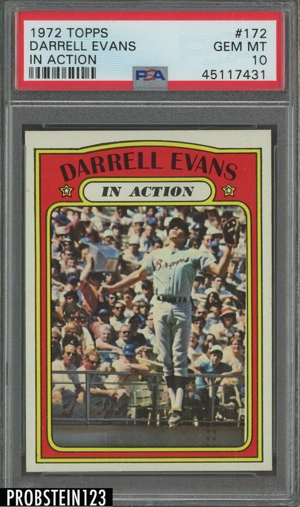 Auction Prices Realized Baseball Cards 1972 Topps Darrell Evans