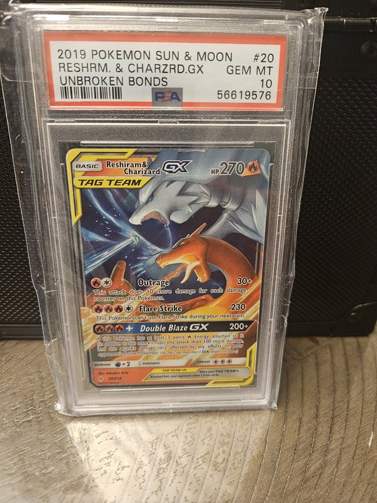 Auction Prices Realized Tcg Cards 2019 POKEMON SUN & MOON UNBROKEN BONDS Reshiram & Charizard Gx