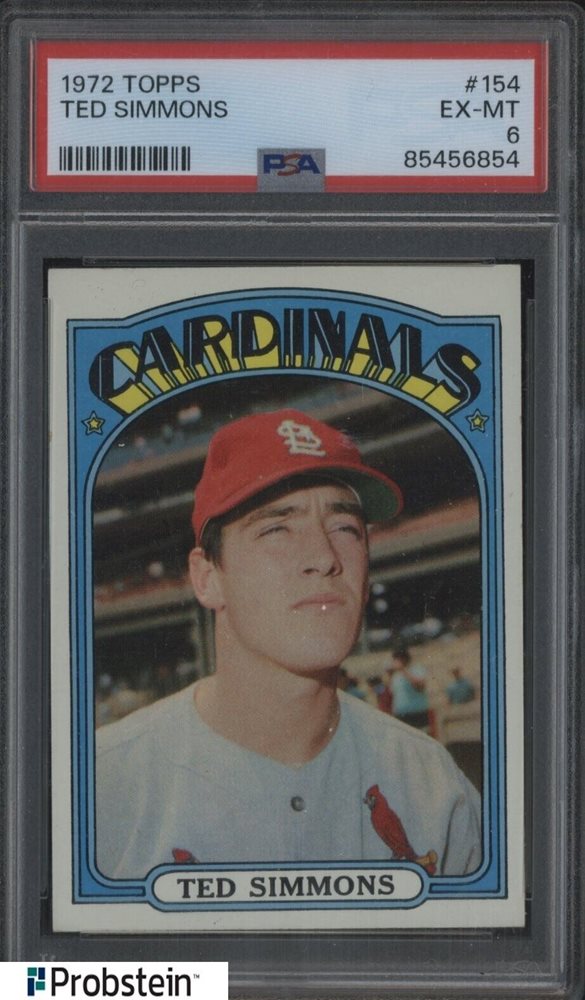 Auction Prices Realized Baseball Cards 1972 TOPPS Ted Simmons