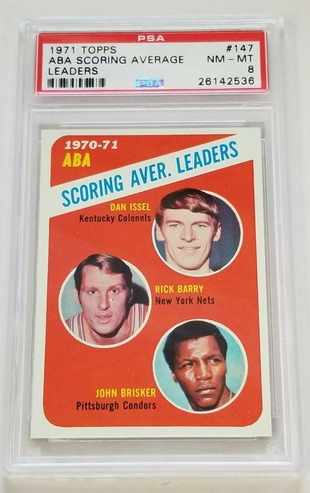Auction Prices Realized Basketball Cards 1971 TOPPS Aba Scoring Average ...