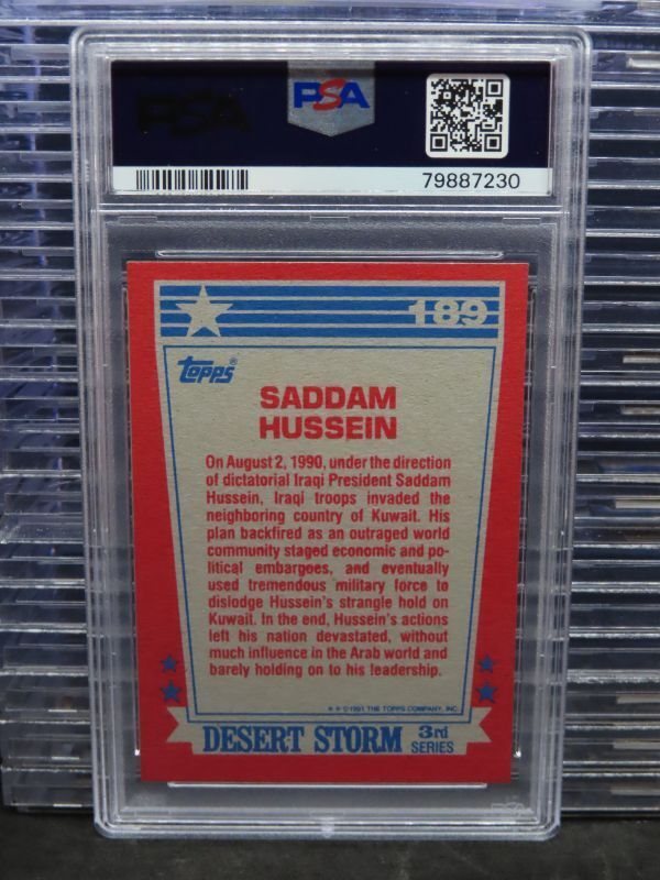 Auction Prices Realized Non-Sport Cards 1991 TOPPS DESERT STORM Saddam ...