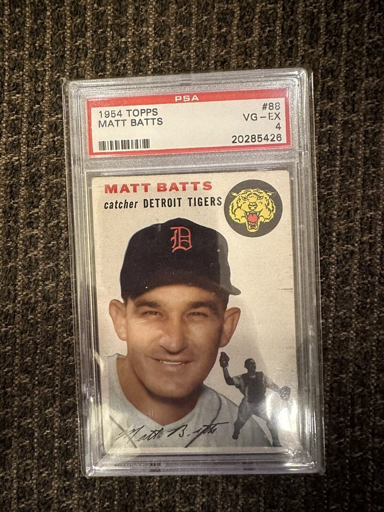 Auction Prices Realized Baseball Cards 1954 TOPPS Matt Batts