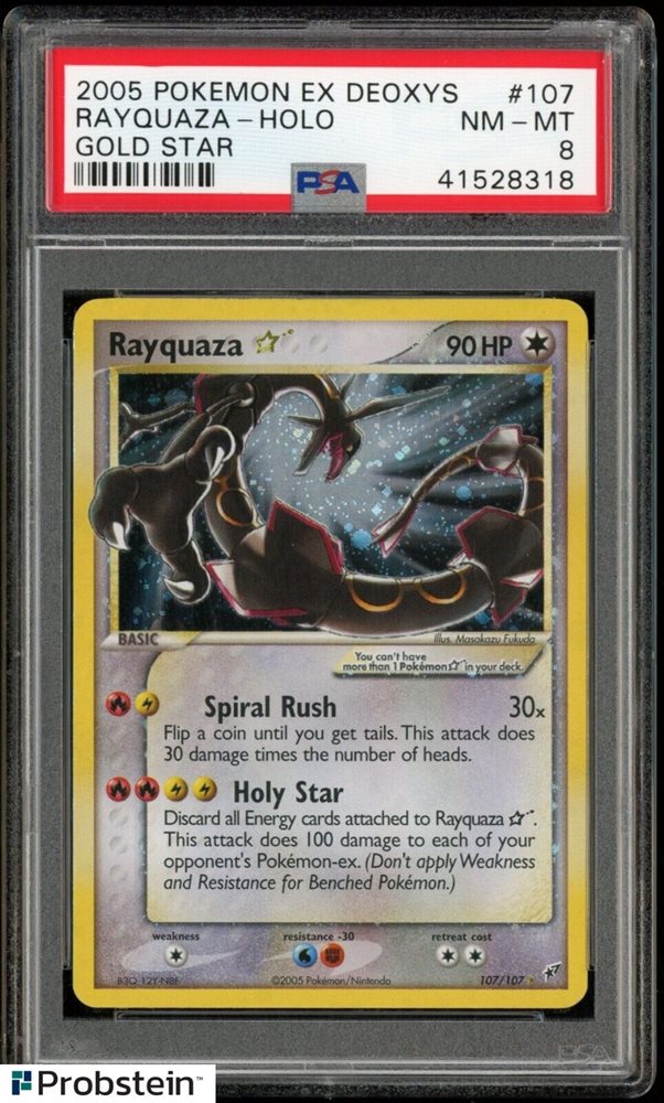 Auction Prices Realized Tcg Cards 2005 POKEMON EX DEOXYS Rayquaza-Holo