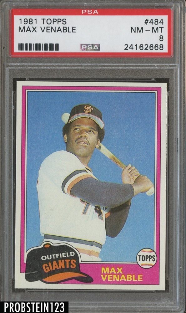 Auction Prices Realized Baseball Cards 1981 TOPPS Max Venable