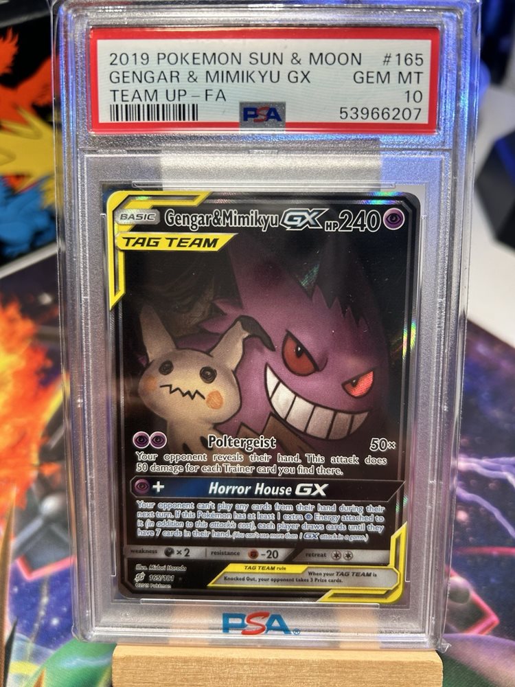 Auction Prices Realized Tcg Cards 2019 POKEMON SUN & MOON TEAM UP Full Art / Gengar & Mimikyu Gx