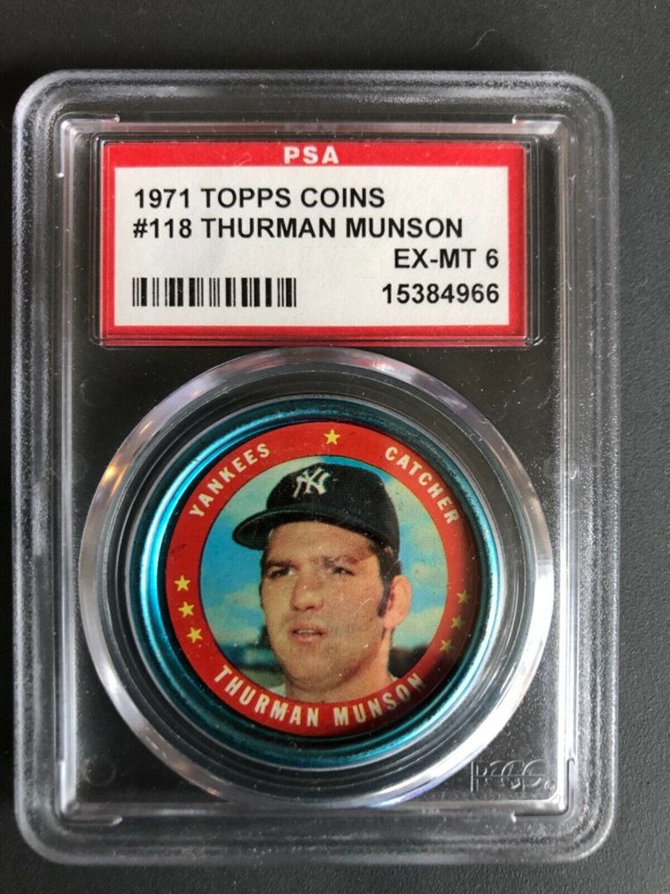 Auction Prices Realized Baseball Coins 1971 TOPPS COINS Thurman Munson