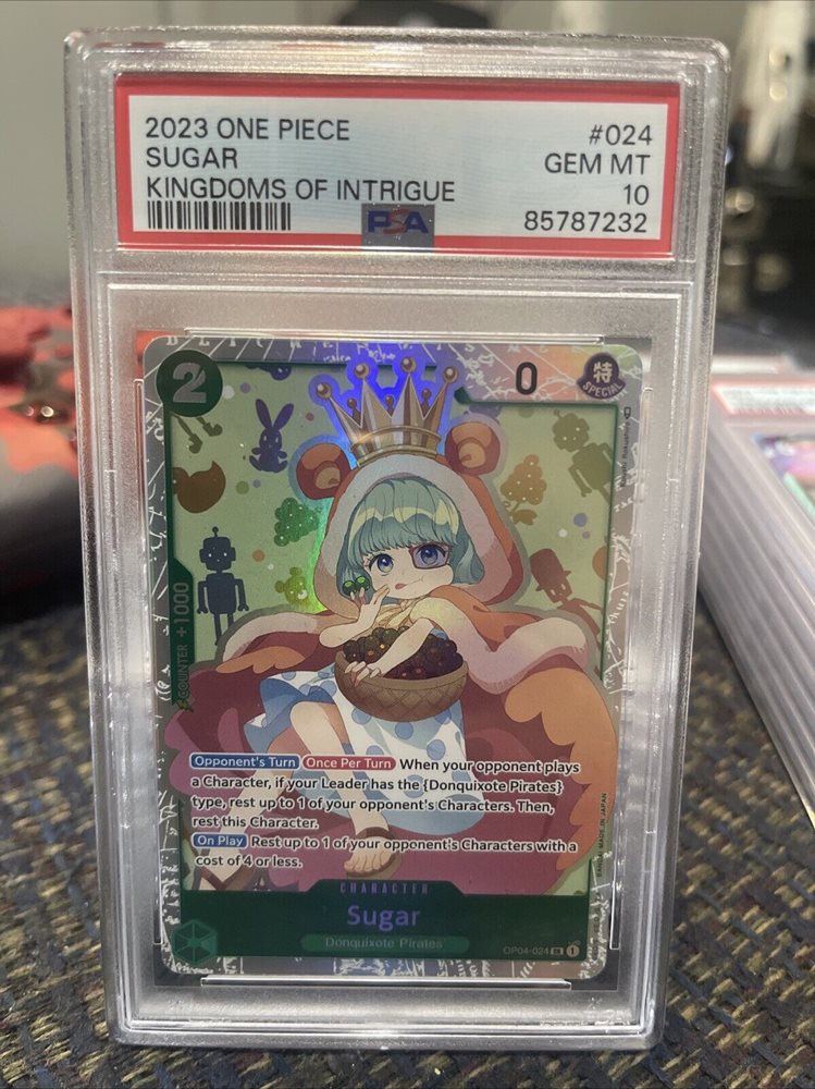 Prix de vente aux enchères réalisés Tcg Cards 2023 ONE PIECE OP04-KINGDOMS OF INTRIGUE Sugar