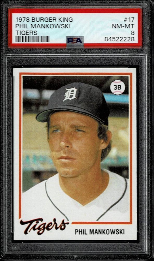 Auction Prices Realized Baseball Cards 1978 BURGER KING TIGERS Phil ...