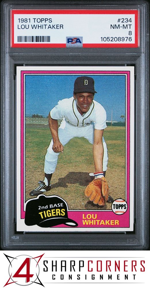 Auction Prices Realized Baseball Cards 1981 TOPPS Lou Whitaker