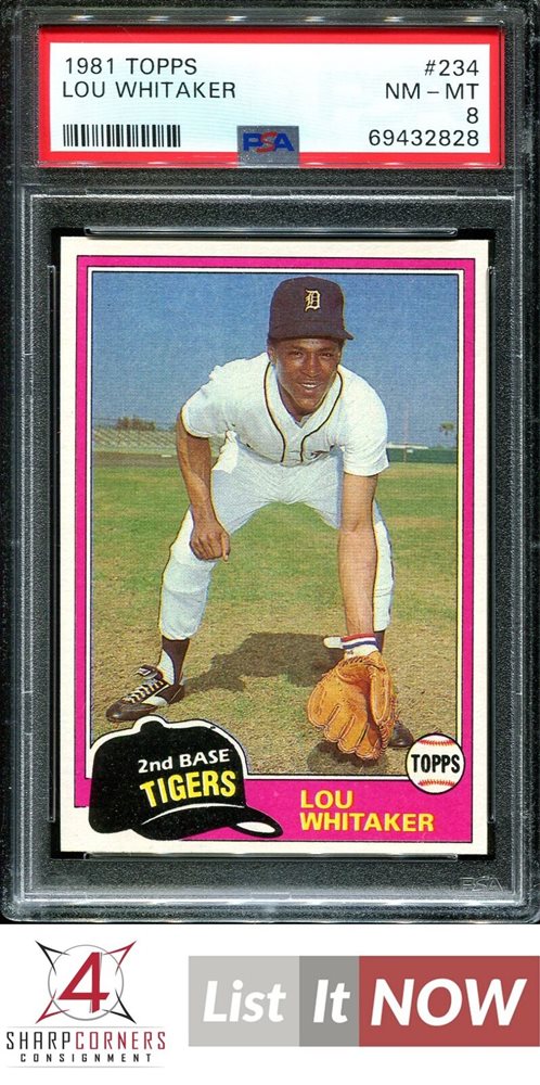 Auction Prices Realized Baseball Cards 1981 Topps Lou Whitaker
