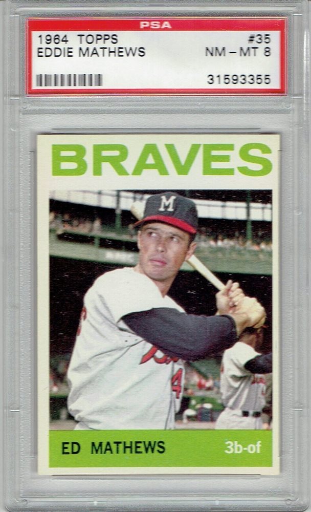 Auction Prices Realized Baseball Cards 1964 Topps Eddie Mathews