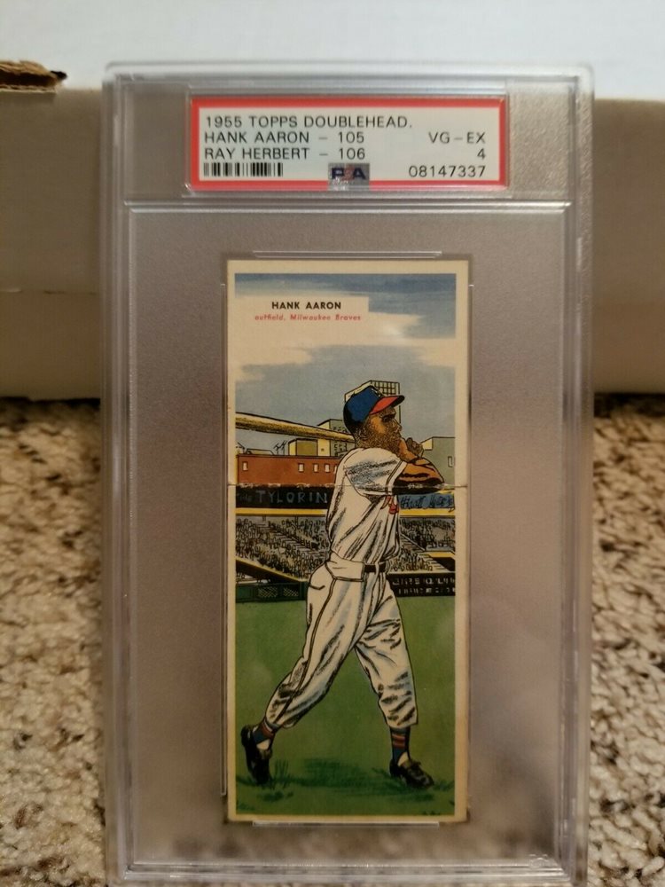 Auction Prices Realized Baseball Cards 1955 Topps Doubleheaders Hank ...