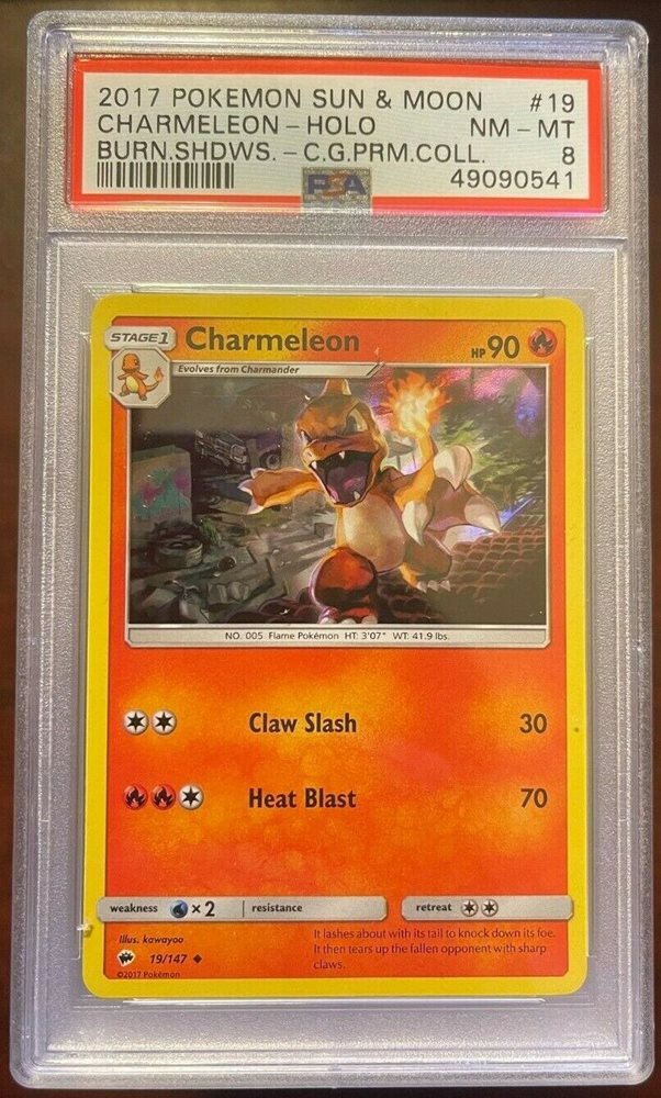 Auction Prices Realized Tcg Cards 2017 Pokemon Sun & Moon Burning Shadows Charmeleon-Holo ...