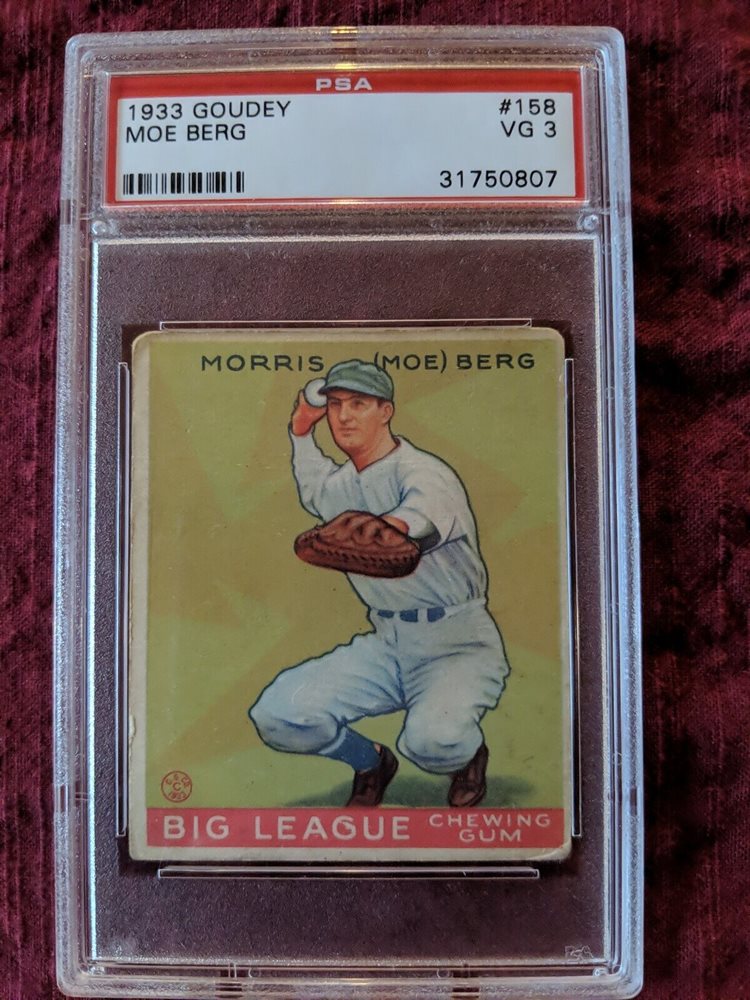 Auction Prices Realized Baseball Cards 1933 Goudey Moe Berg