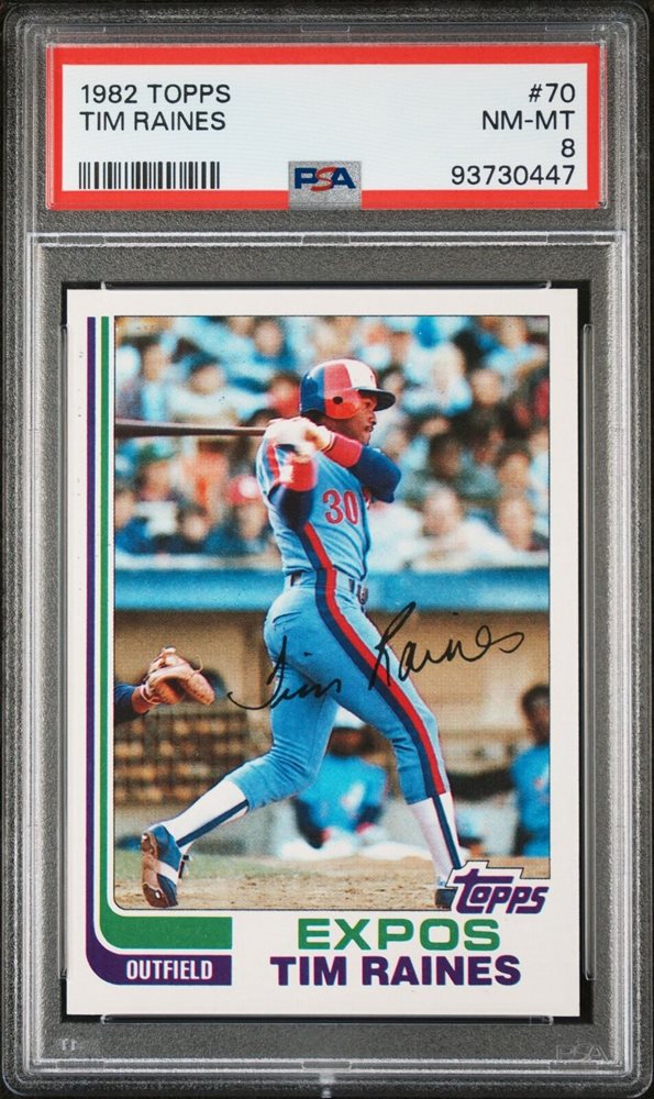 Auction Prices Realized Baseball Cards 1982 TOPPS Tim Raines