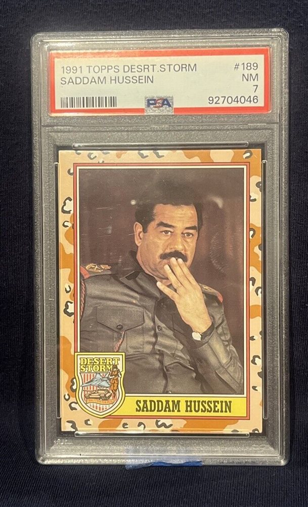 Auction Prices Realized Non-Sport Cards 1991 TOPPS DESERT STORM Saddam ...