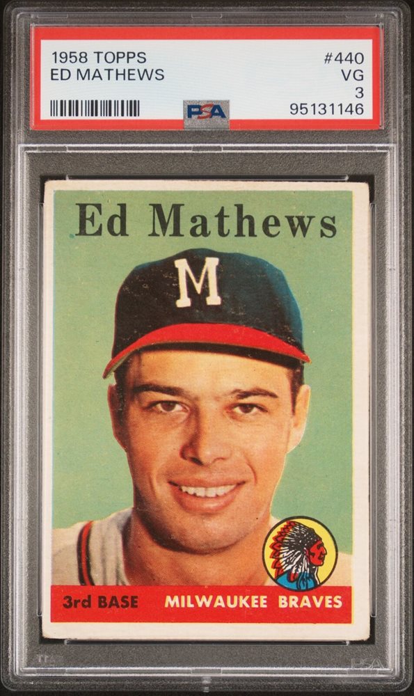 Auction Prices Realized Baseball Cards 1958 Topps Ed Mathews