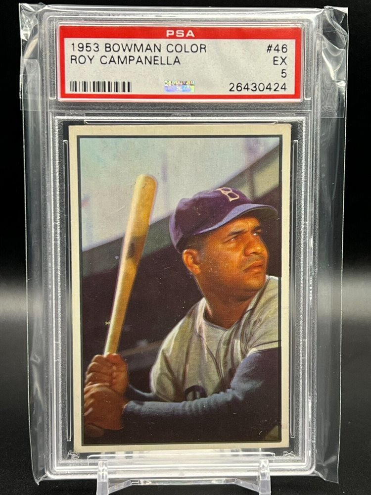 Auction Prices Realized Baseball Cards 1953 Bowman Color Roy Campanella