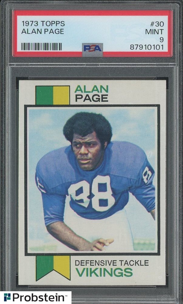 Auction Prices Realized Football Cards 1973 TOPPS Alan Page