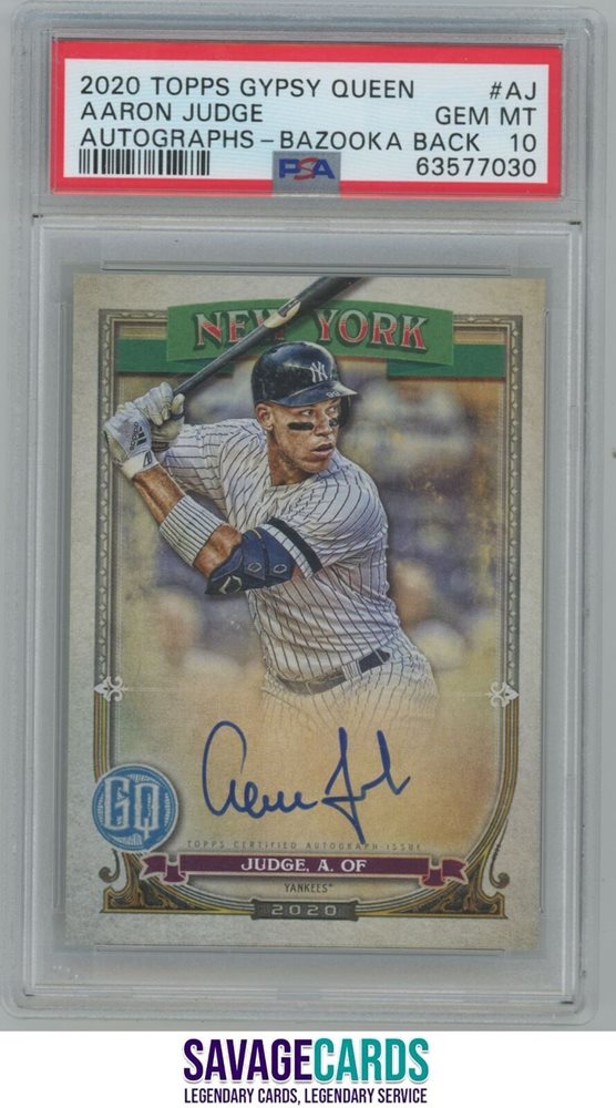2020 TOPPS GYPSY QUEEN AUTOGRAPHS BAZOOKA BACK