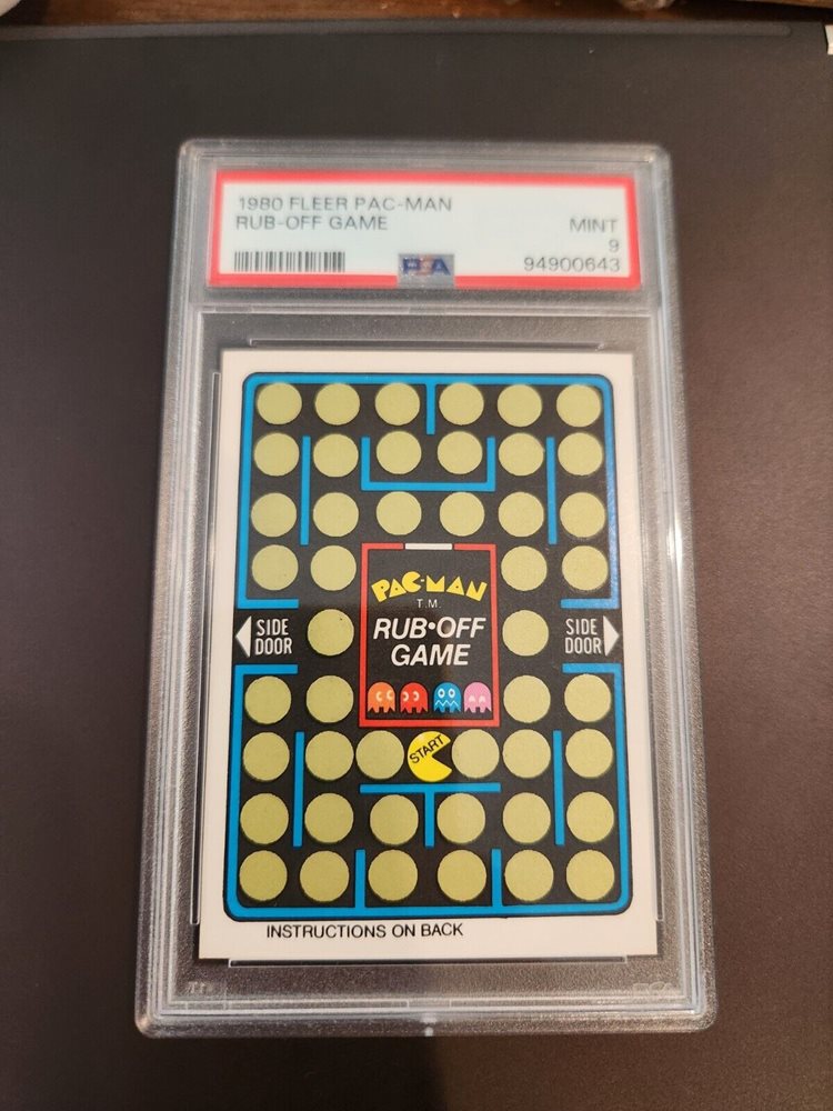Auction Prices Realized Non-Sport Cards 1980 Fleer Pac-Man Rub-Off Game