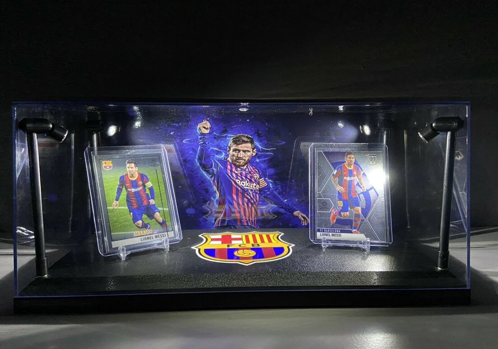 Lionel Messi PSA & BGS LED Custom Display Card Case. FC