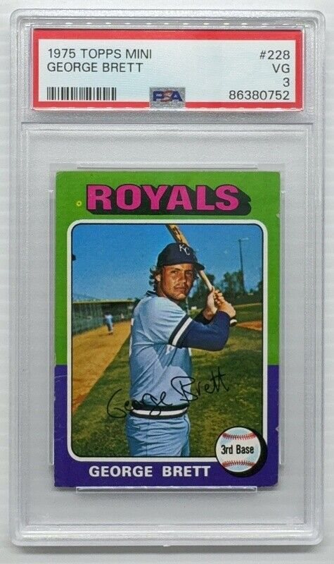 Auction Prices Realized Baseball Cards 1975 Topps Mini George Brett