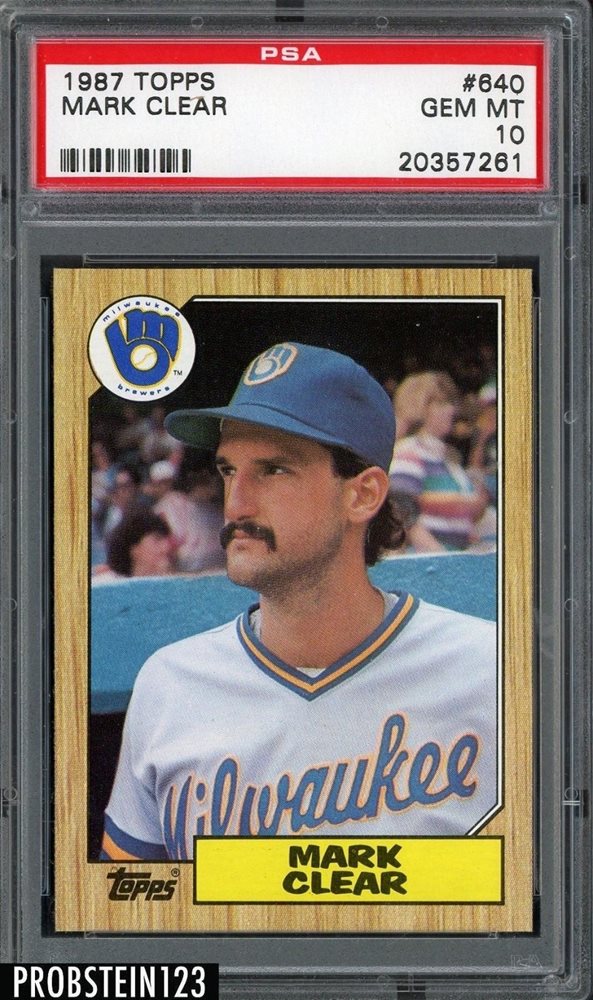 Auction Prices Realized Baseball Cards 1987 Topps Mark Clear