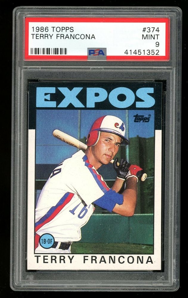 Auction Prices Realized Baseball Cards 1986 TOPPS Terry Francona