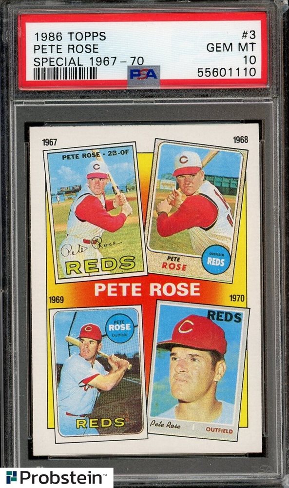 Auction Prices Realized Baseball Cards 1986 Topps Pete Rose