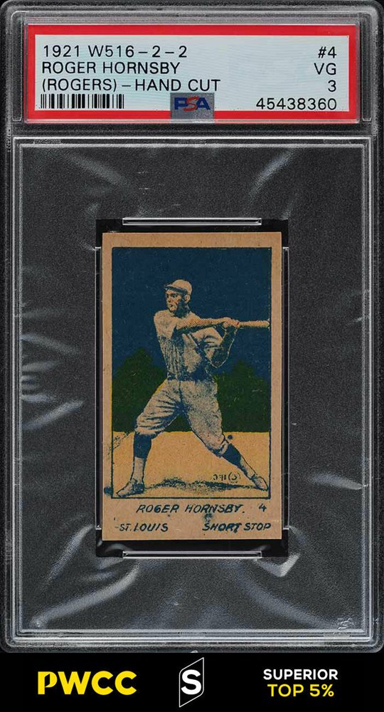 Auction Prices Realized Baseball Cards 1921 W516-2-2 Roger Hornsby