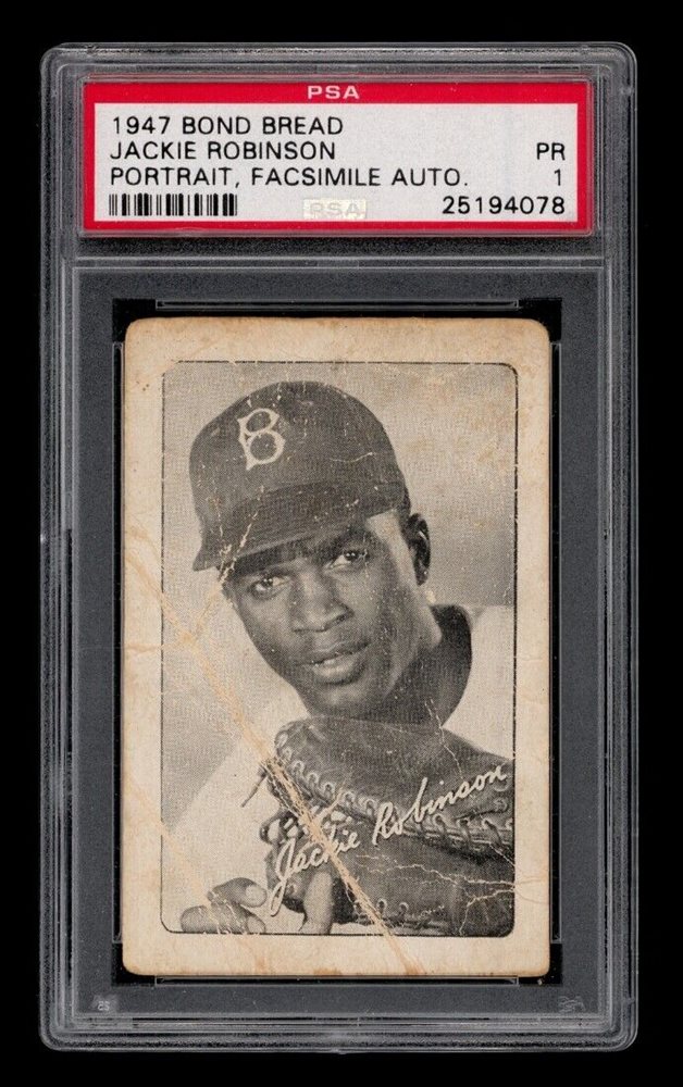 Auction Prices Realized Baseball Cards 1947 Bond Bread Jackie Robinson ...